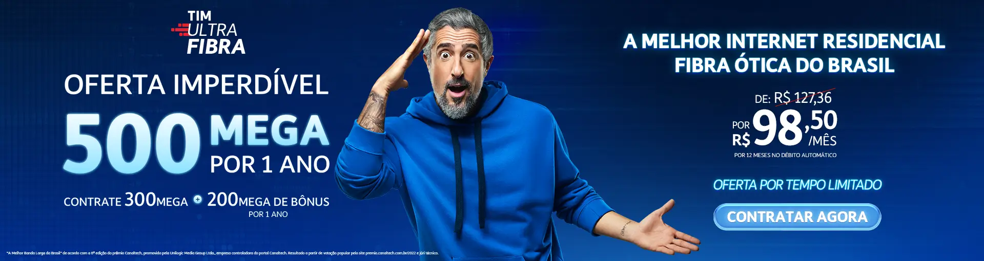 TIM Ultrafibra – Internet fibra a partir de R$98,50